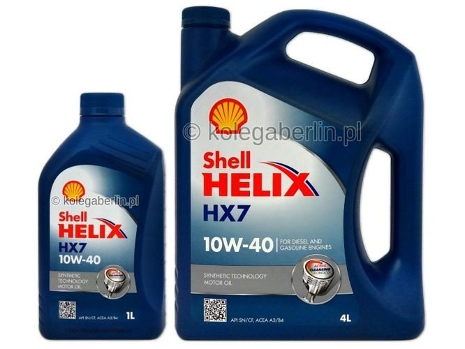 Shell Helix HX7 10W40 5L półsyntetyczny olej silnikowy